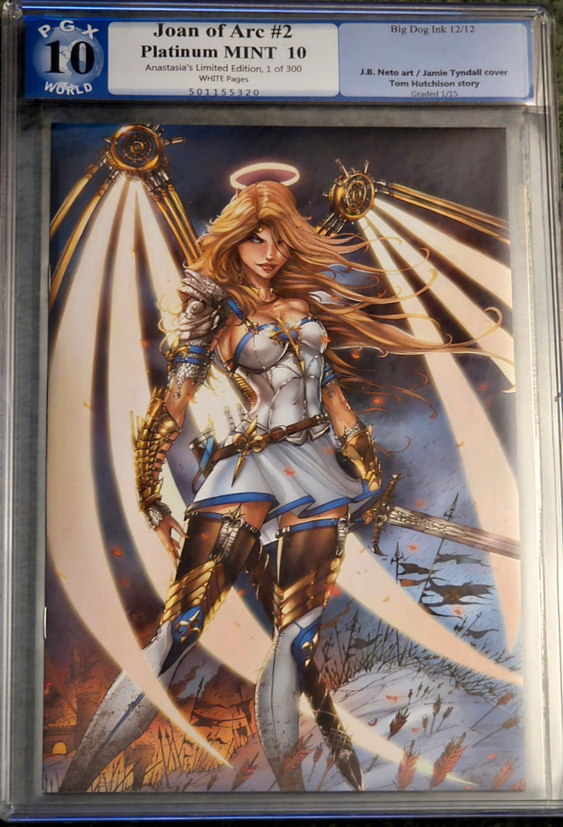 JOAN OF ARC #2 JAMIE TYNDALL PGX 10.0 JAMIE TYNDALL LTD 300 – Comic Connection