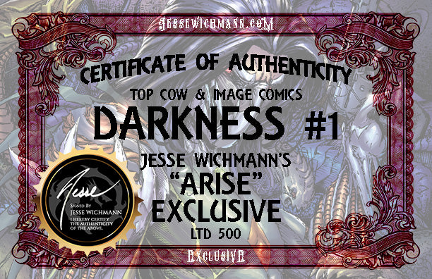 THE DARKNESS #1 JESE WICHMANN LTD 500 IMAGE COMICS – Comic Connection