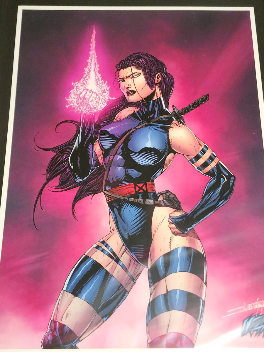 11X17 FRANK UZAN PSYLOCKE PRINT – Comic Connection