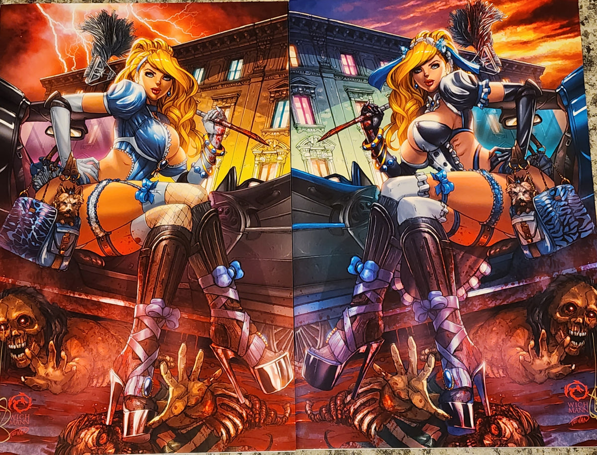 Princesses VS Zombies #1 - Cover set A/B of 2 Jesse Wichmann ltd 100 c – Comic Connection