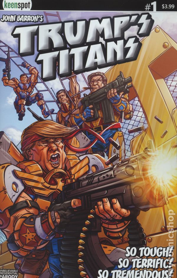 TRUMP TITANS #1 COVER A 1ST ISSUE TRUMP PARODY – Comic Connection