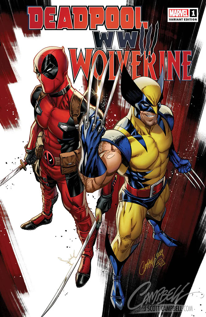 DEADPOOL WW3 WOLVERINE J SCOTT CAMPBELL TRADE & VIRGIN SET – Comic ...