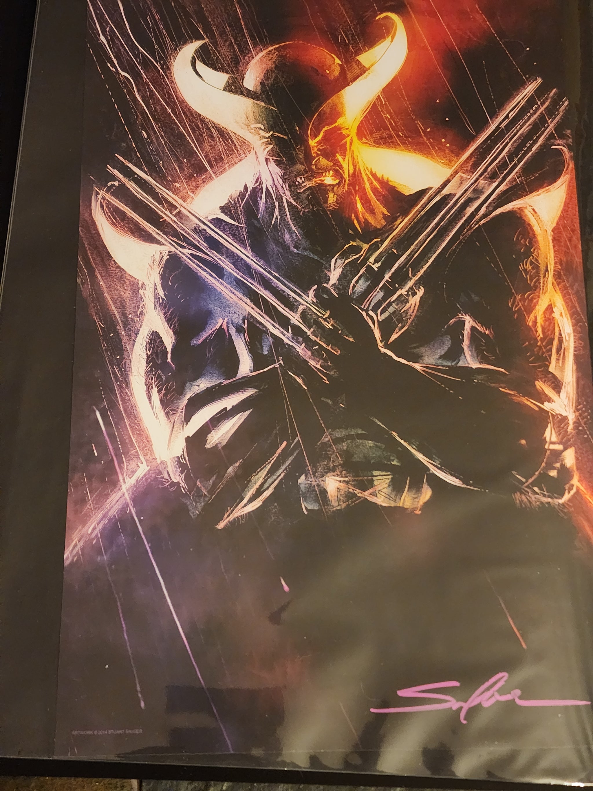 11x17 SIGNED STUART SAYGER WOLVERINE – Comic Connection