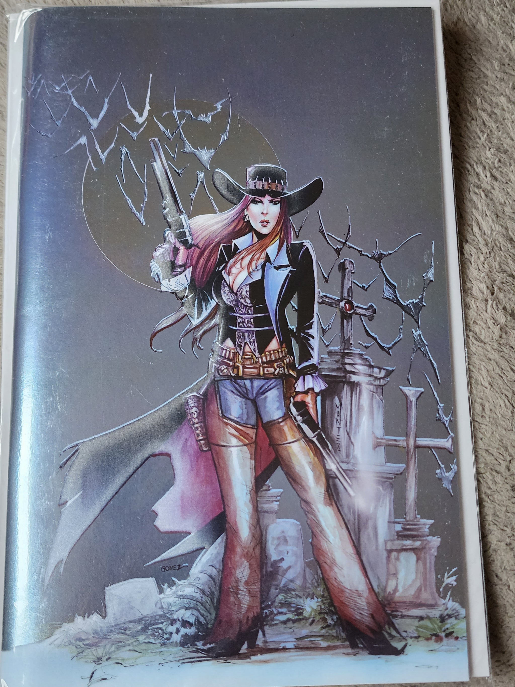 BLOOD & BULLETS #2 "BAD ATTITUDE EDITION " JOEL GOMEZ HOLOFOIL VARIANT – Comic Connection
