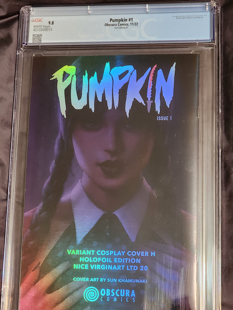 PUMPKIN #1 "PAIGE ADAMS" VIRGIN HOLOFOIL SUN KHAMUNAKI LTD 20 CGC 9.8 ...