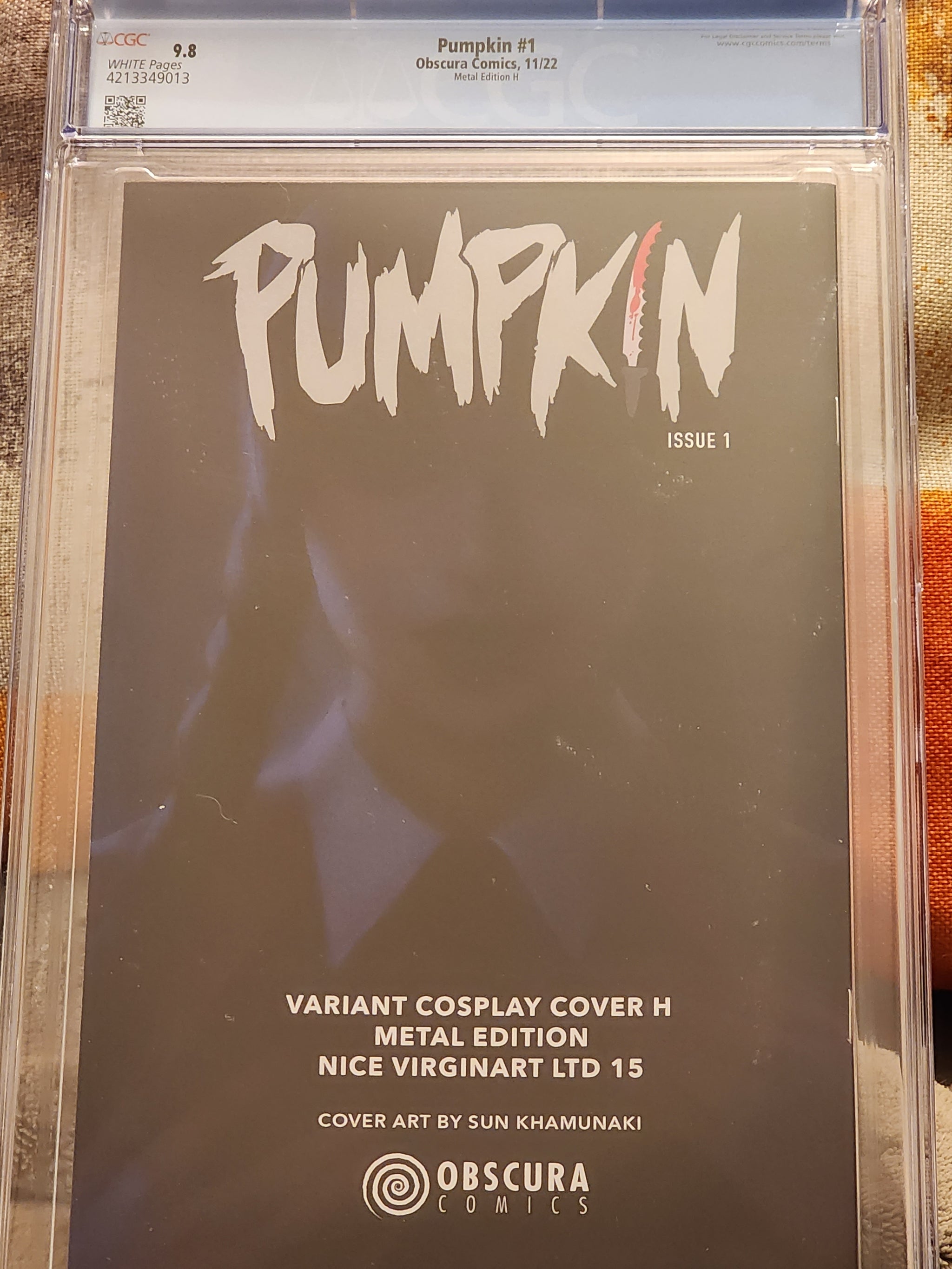 PUMPKIN #1 "PAIGE ADAMS" LTD 15 VIRGIN METAL SUN KHAMUNAKI 9.8 CGC ...