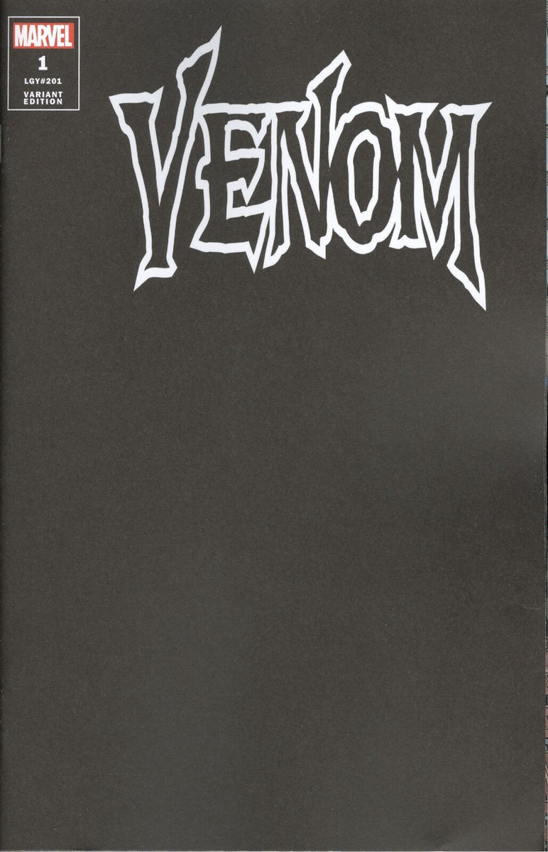 VENOM #1 BLACK BLANK VARIANT – Comic Connection