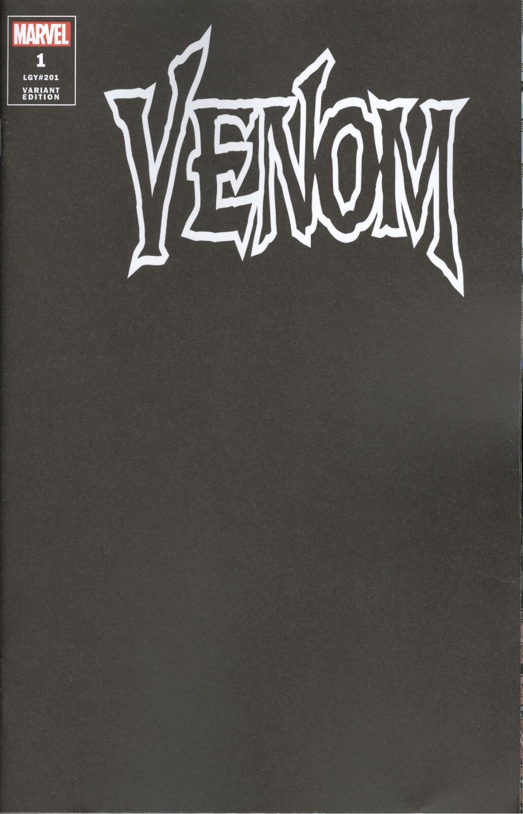 VENOM #1 BLACK BLANK VARIANT – Comic Connection
